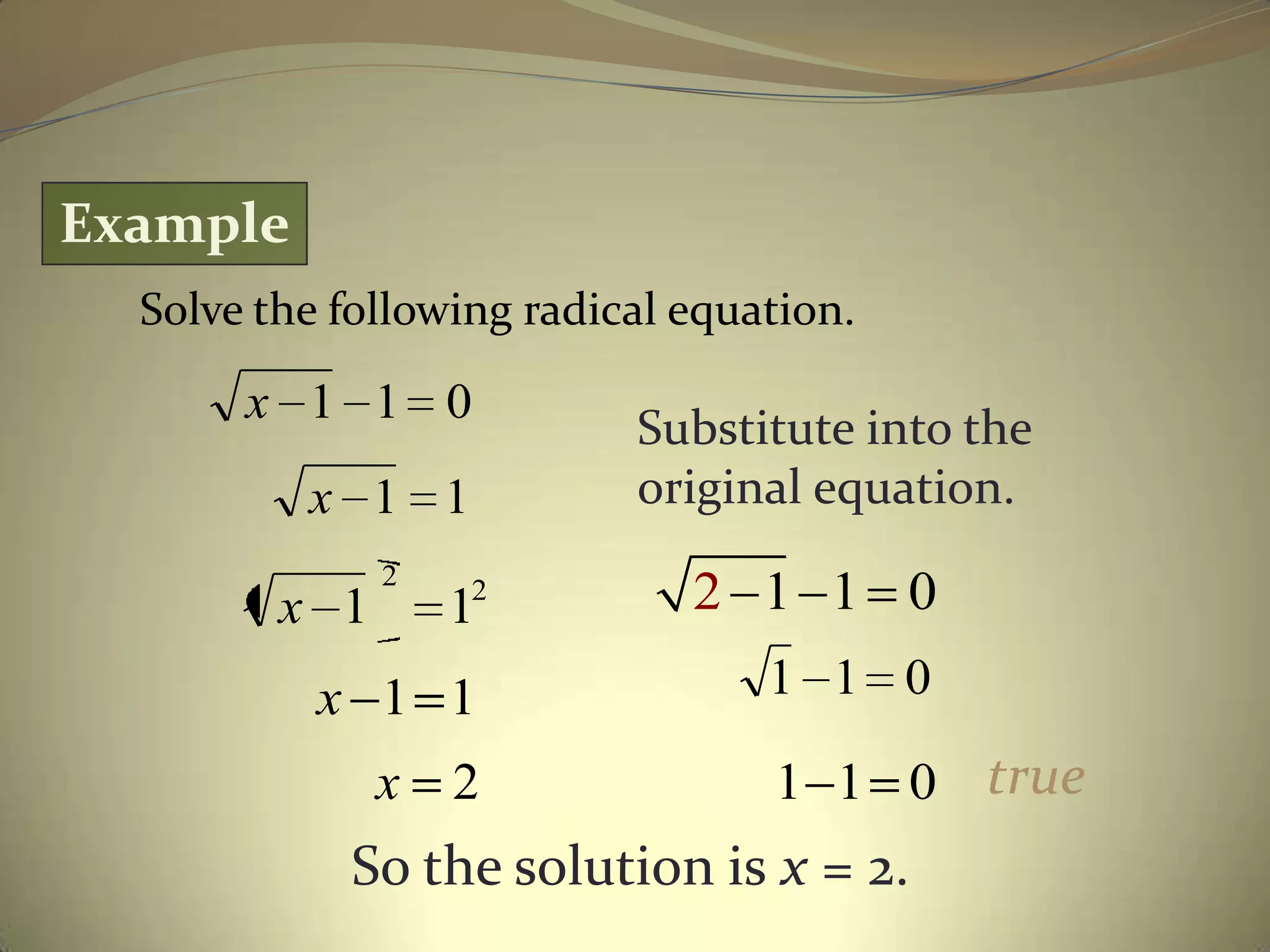 Roots and Radicals | PPTX