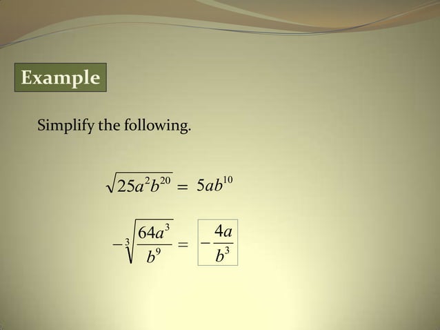 Roots and Radicals | PPTX | Physics | Science