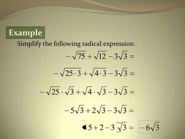Roots and Radicals | PPTX | Physics | Science