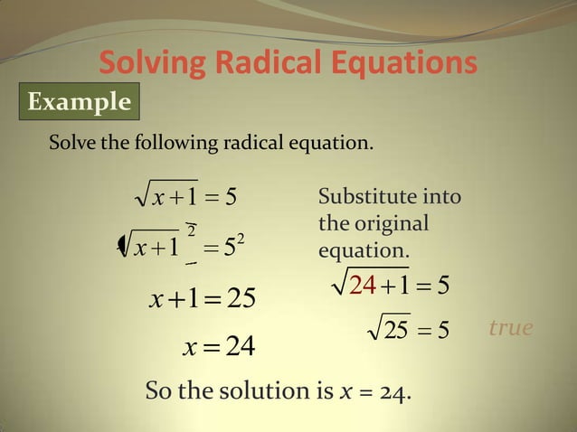 Roots and Radicals | PPTX | Physics | Science