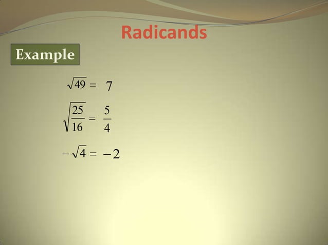 Roots and Radicals | PPTX | Physics | Science