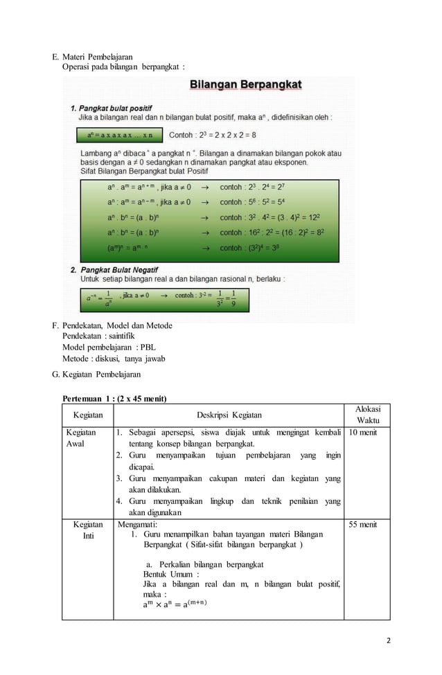 1 rpp bilangan berpangkat 2018 | DOCX