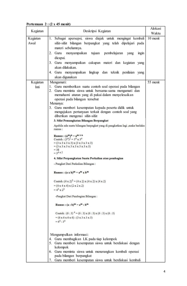1 rpp bilangan berpangkat 2018 | DOCX