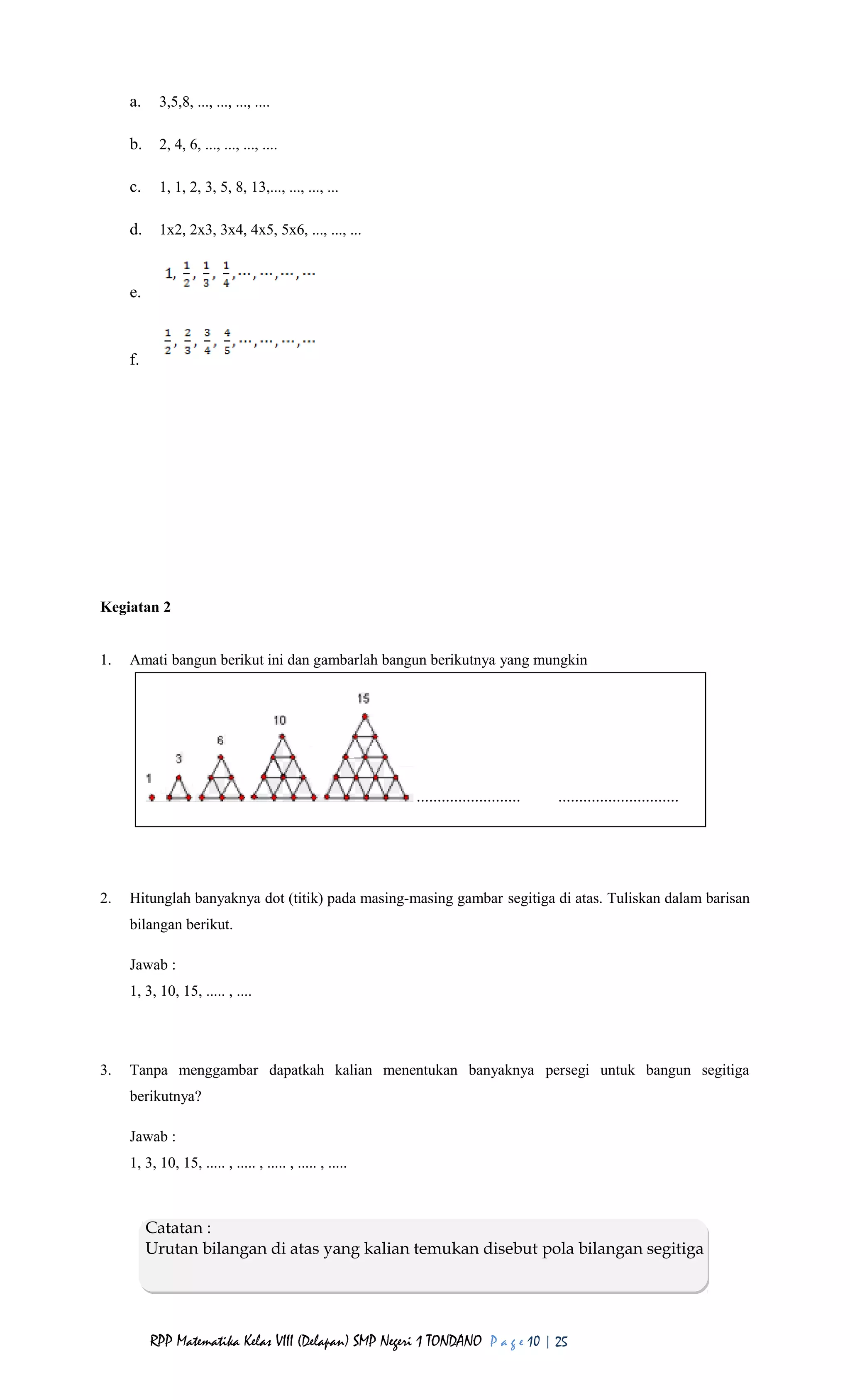 1 rpp pola bilangan | DOC