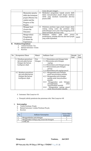 1 rpp pola bilangan | DOC