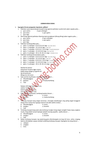 RPP Kelas X tembang kinanthi | PDF