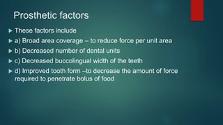Residual ridge reduction in removable prosthodontics | PPTX