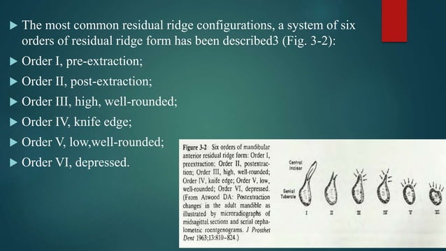 Residual ridge reduction in removable prosthodontics | PPTX