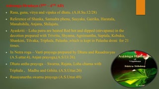 1 introduction and history of Rasashastra. Dr.Mahantesh Rudrapuri | PPTX