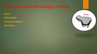 1 introduction and history of Rasashastra. Dr.Mahantesh Rudrapuri | PPTX