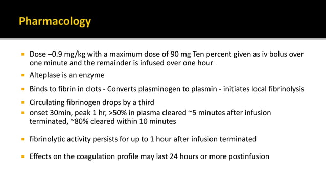 Complications Of Thrombolysis alteplase In Stroke Complications Of Thrombolysis alteplase In Stroke