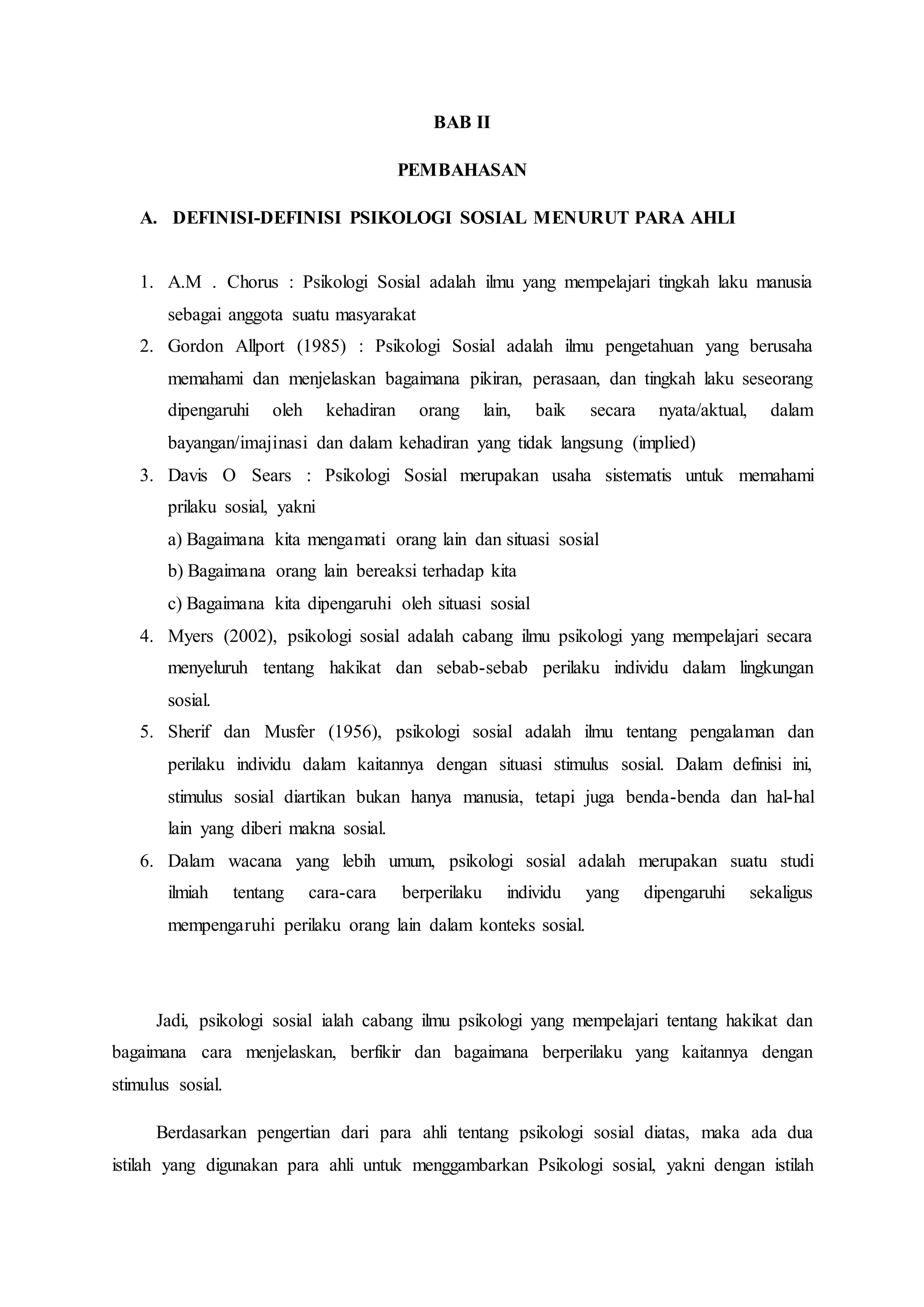 1 ruang lingkup psi sosial | PDF