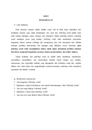 1 ruang lingkup psi sosial | PDF