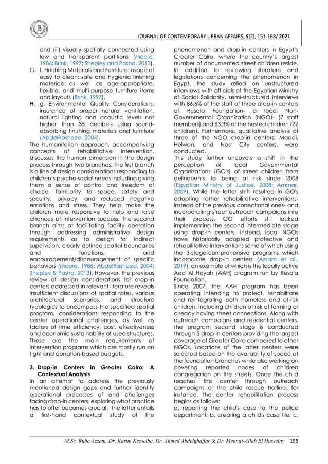 Roles of Drop-in Centers in Street Children Interventions: Design ...