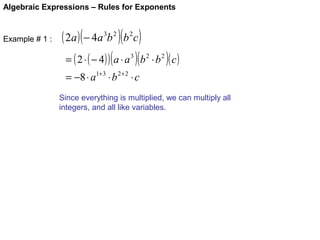 1 rules for exponents | PPS