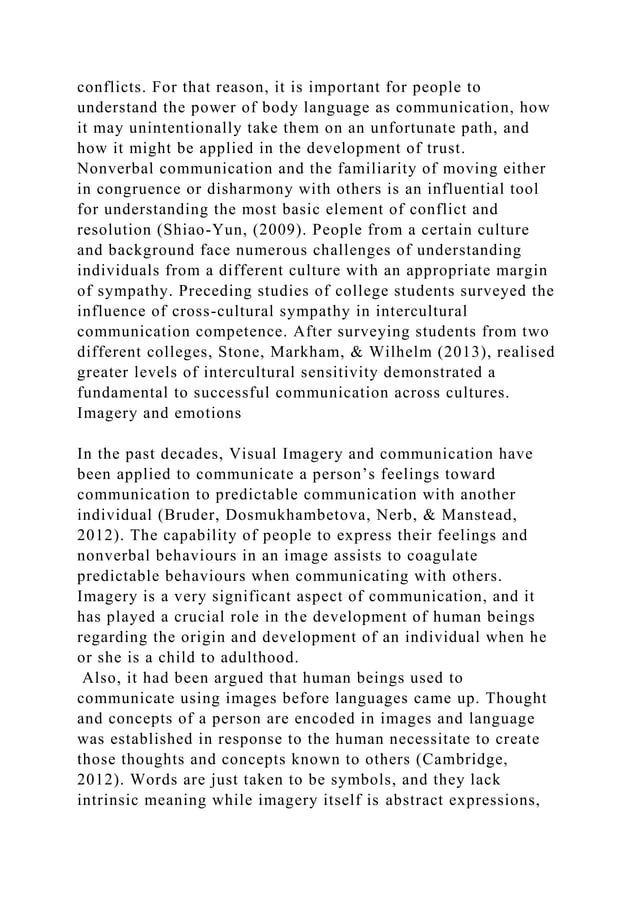 1Running head BODY LANGUAGE AND CONFLICTBODY LANGUAGE AND C.docx