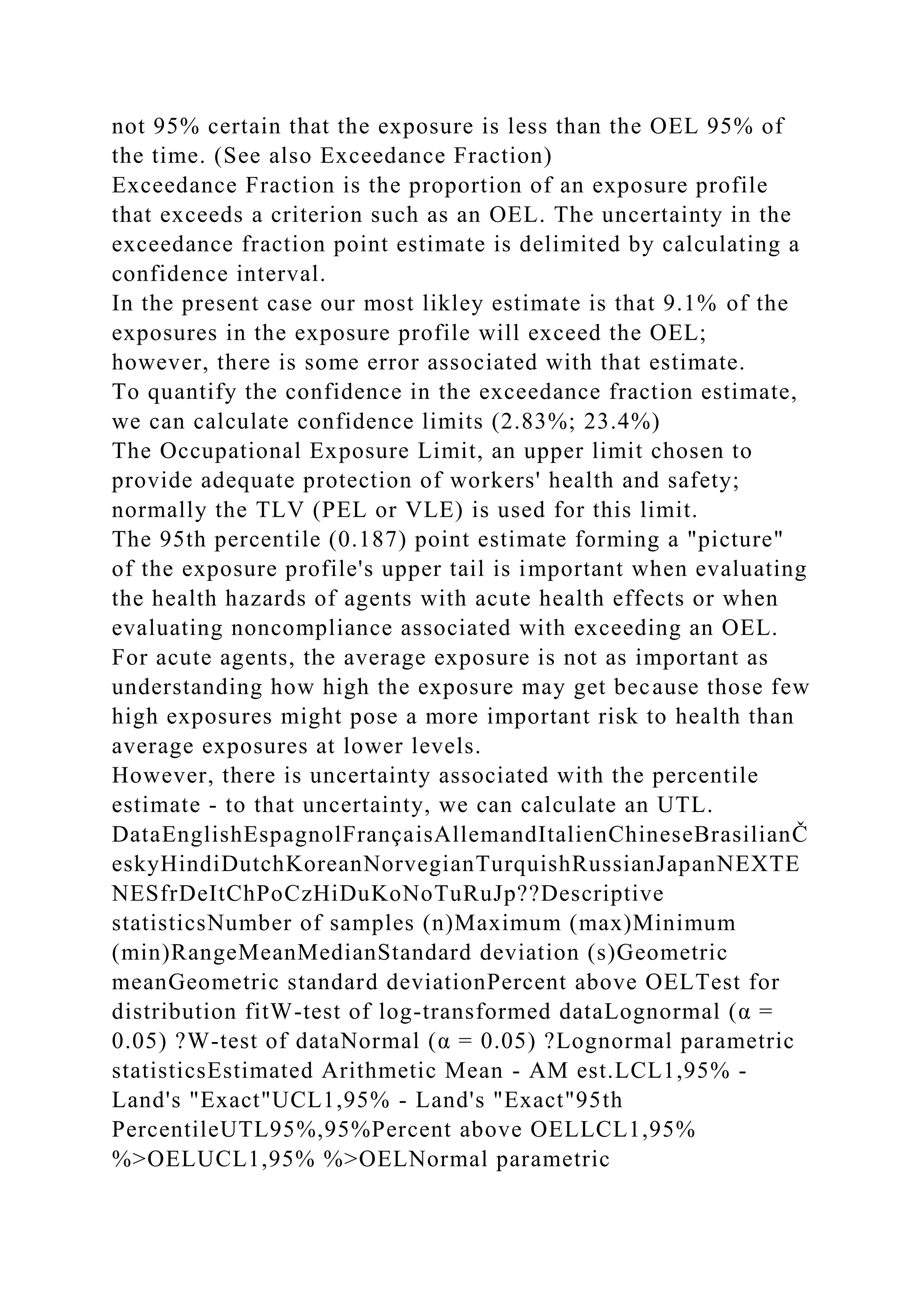 1 Running head FORMALDEHYDE EXPOSURE ASSESSMENT .docx