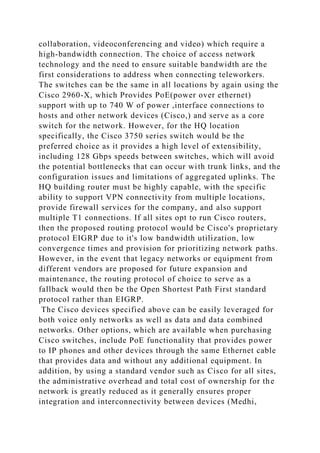1Running Head Network Design3Network DesignUn.docx | Computer Networking | Computing