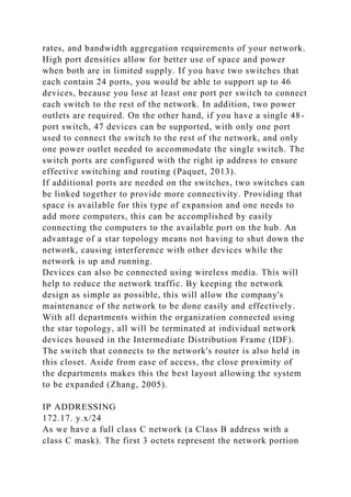 1Running Head Network Design3Network DesignUn.docx | Computer Networking | Computing