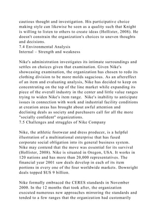 1Running head NIKE COMPANYPAGE 12NIKE COMPANYNIKE C.docx