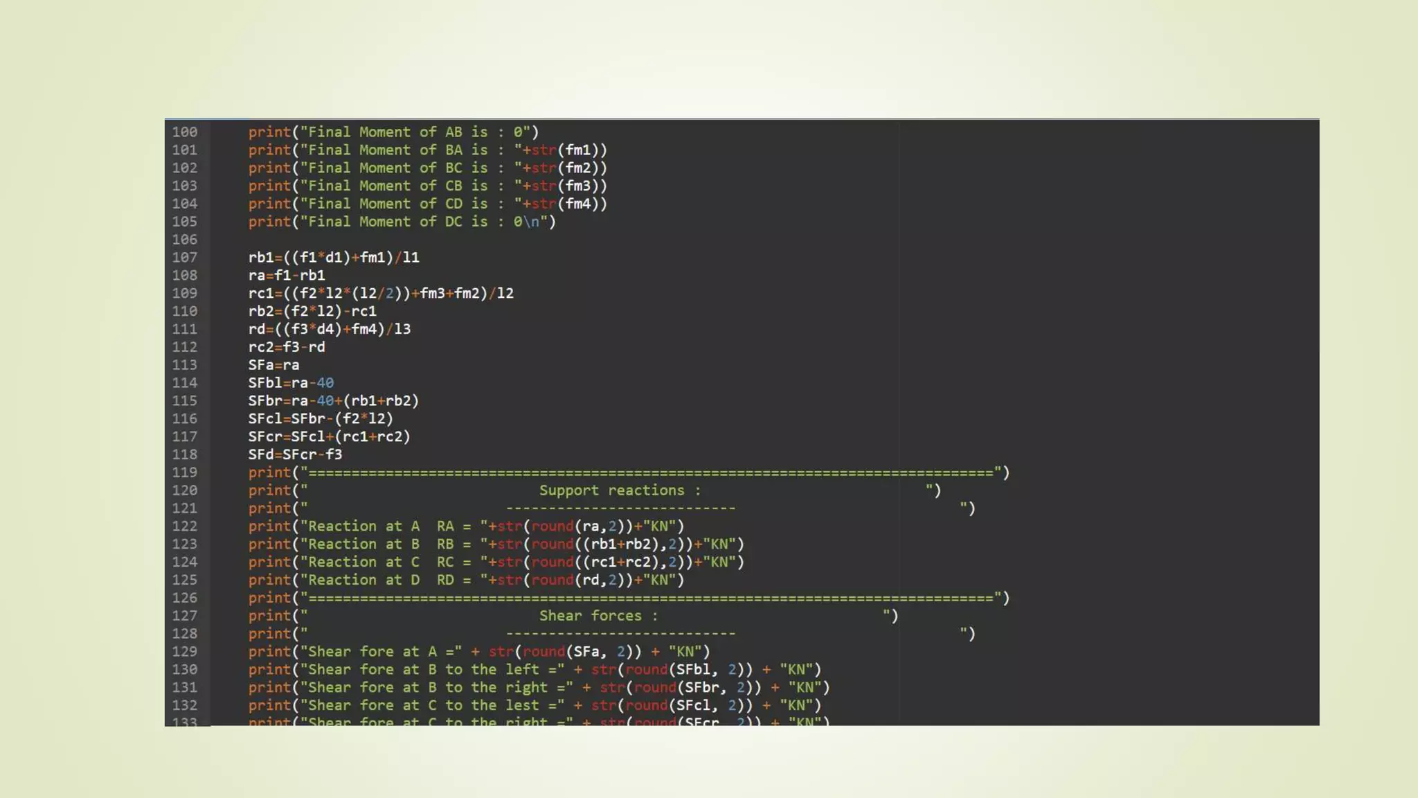 analysis of structures by STAAD pro and python program | PPTX