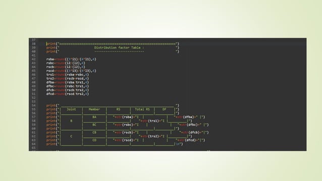 analysis of structures by STAAD pro and python program | PPTX
