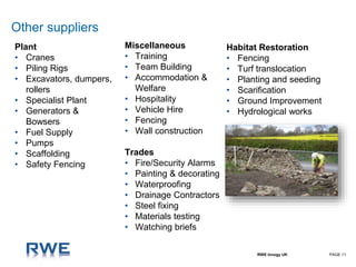 RWE Mynydd y Gwair Supply Chain Event - Tim James / Kirsty Curry | PPTX