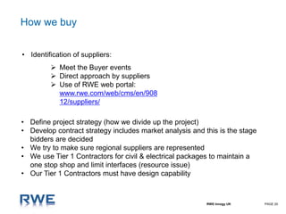 RWE Mynydd y Gwair Supply Chain Event - Tim James / Kirsty Curry | PPT