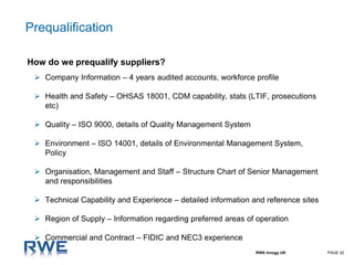 RWE Mynydd y Gwair Supply Chain Event - Tim James / Kirsty Curry | PPTX