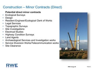 RWE Mynydd y Gwair Supply Chain Event - Tim James / Kirsty Curry | PPT