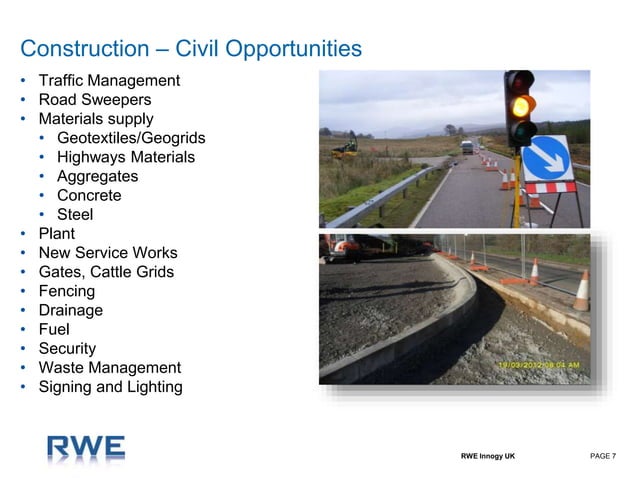 RWE Mynydd y Gwair Supply Chain Event - Tim James / Kirsty Curry | PPT