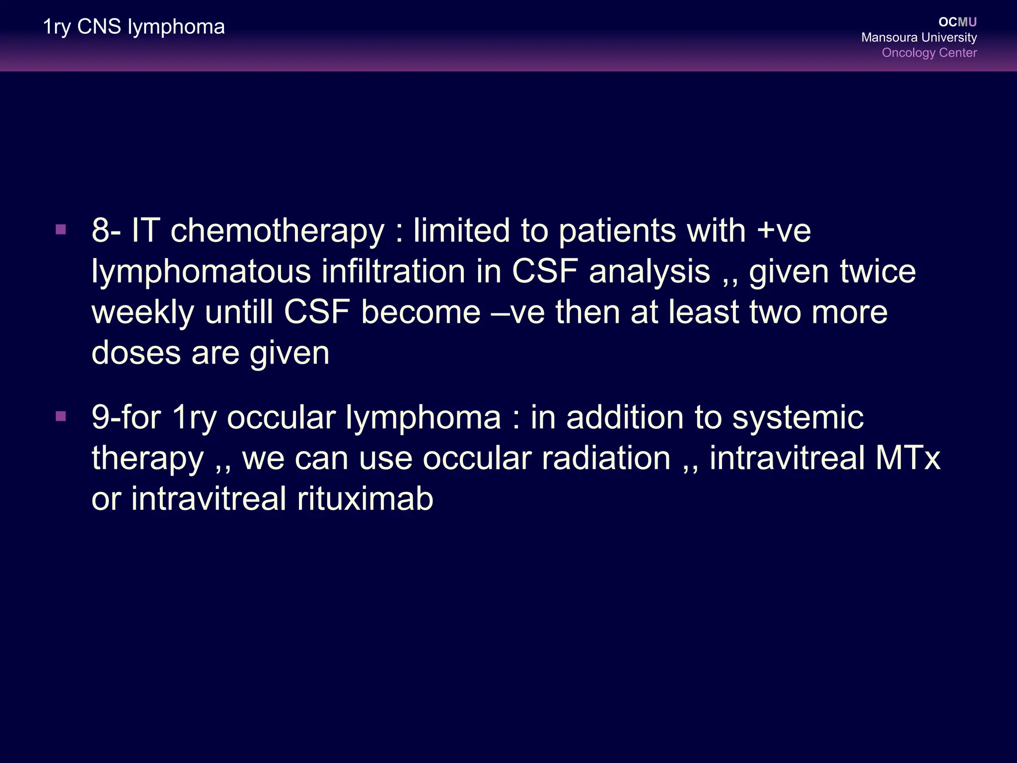 Primary central nervous system lymphoma.ppt