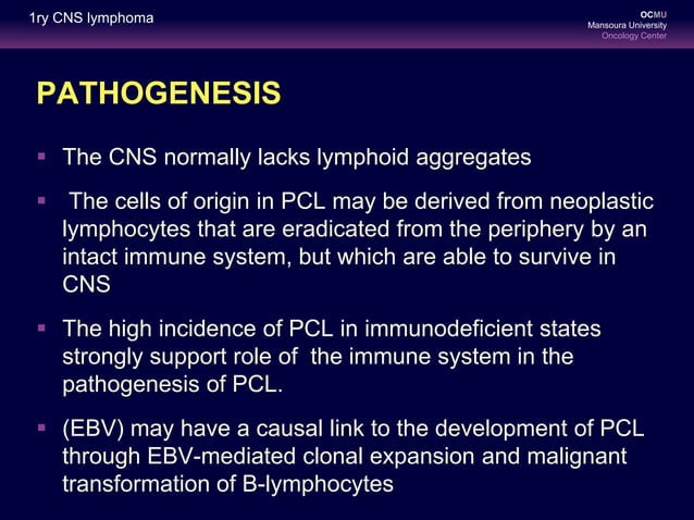 Primary central nervous system lymphoma.ppt