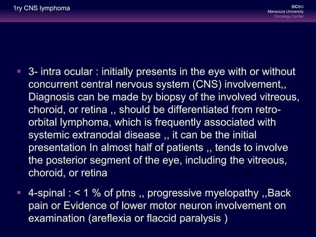 Primary central nervous system lymphoma.ppt