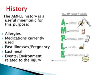 1ry survey | PPTX | First Aid | Injuries