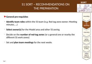 1S - Sort.pptx The first stage of 5S describing how to sort within the ...