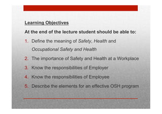 Safety and Health | PDF | Human Resources | Business