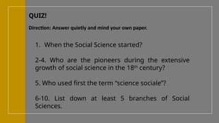 NATURE AND FUNCTIONS OF SOCIAL SCIENCE AS A DISCIPLINE(DISS) REPORT.pptx