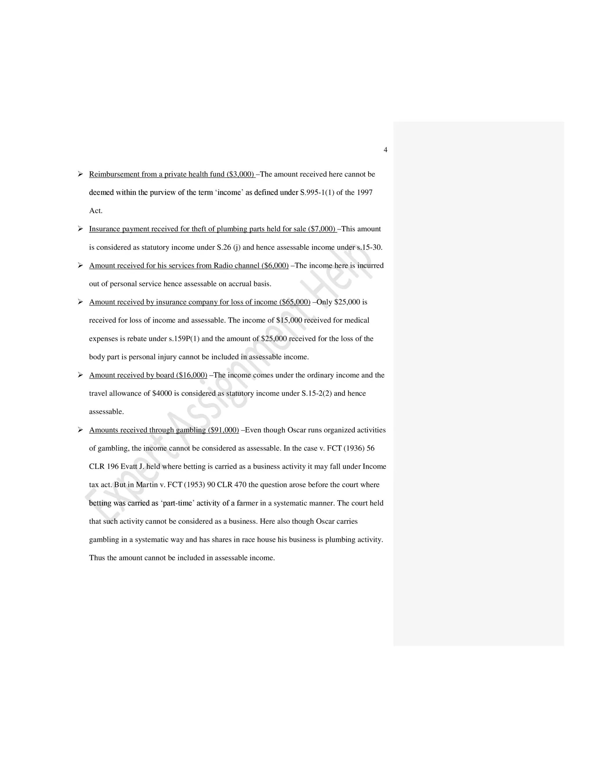 Taxation Law Assignment | PDF