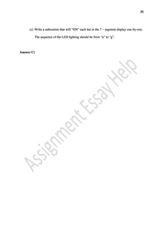 Engineering Assignment Sample on An Assignment on Microcontroller | PDF