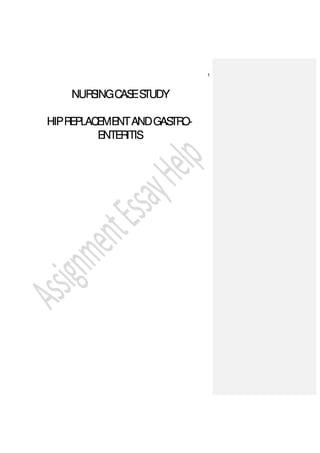 Nursing Assignment Sample on Nursing Case Study | PDF