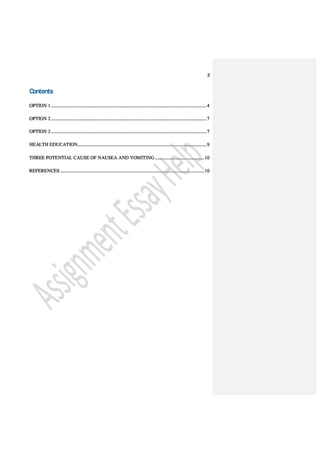 Nursing Assignment Sample on Nursing Case Study | PDF