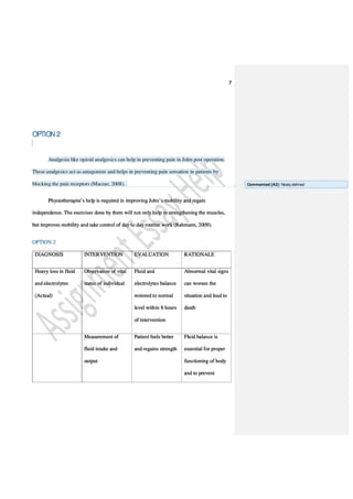 Nursing Assignment Sample on Nursing Case Study | PDF
