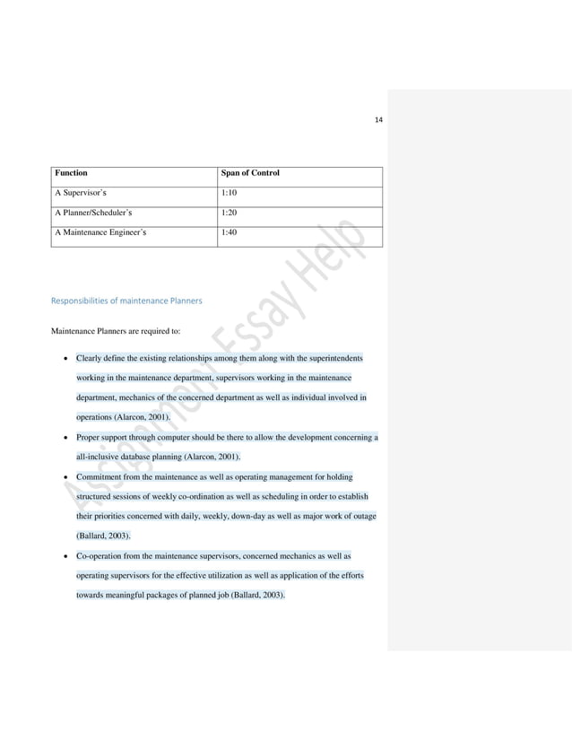 Management Assignment Sample on Asset Maintenance Management | PDF