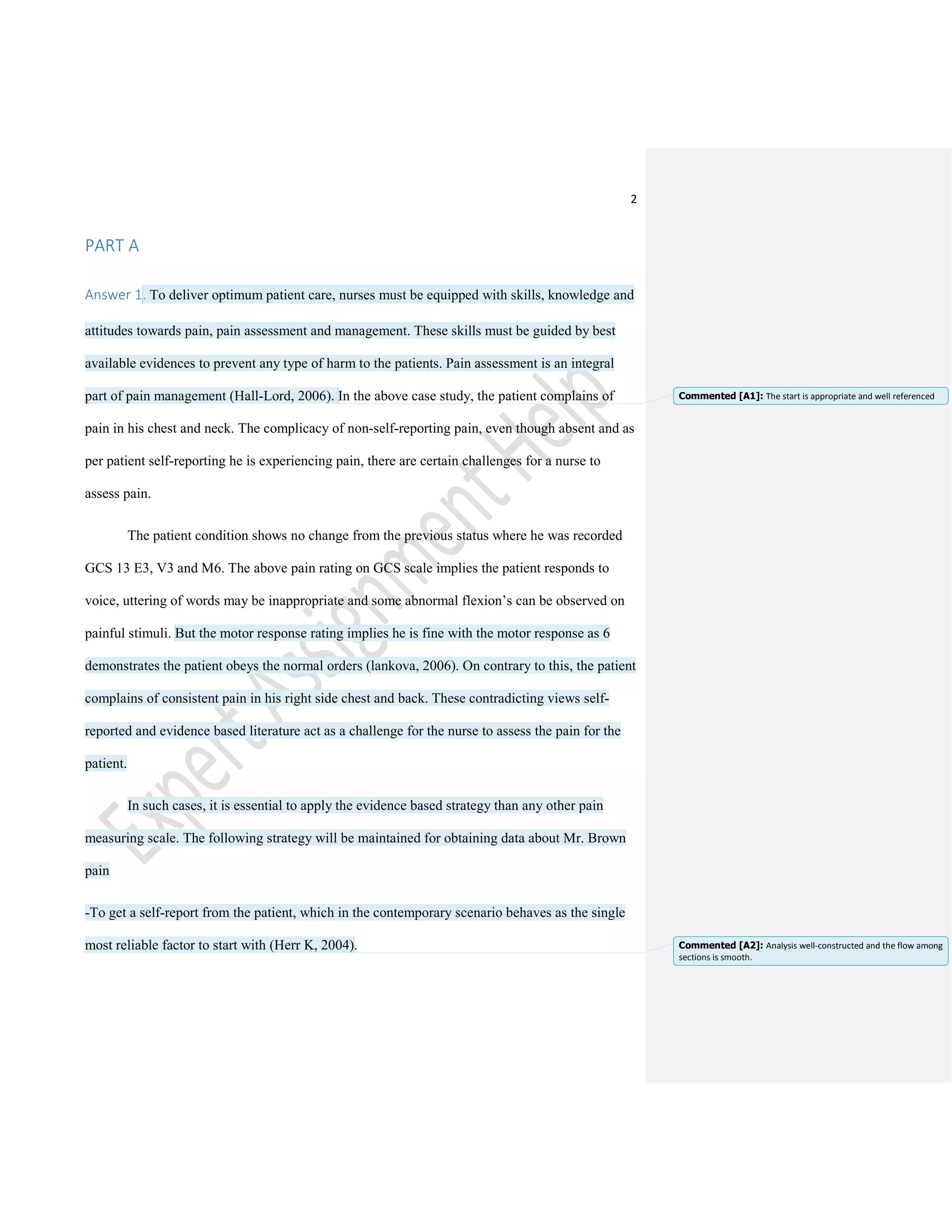 Case Study Nursing Management in Pathophysiology | PDF