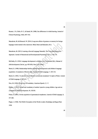 Essay on Constructivist Approach to First Language Acquisition | PDF