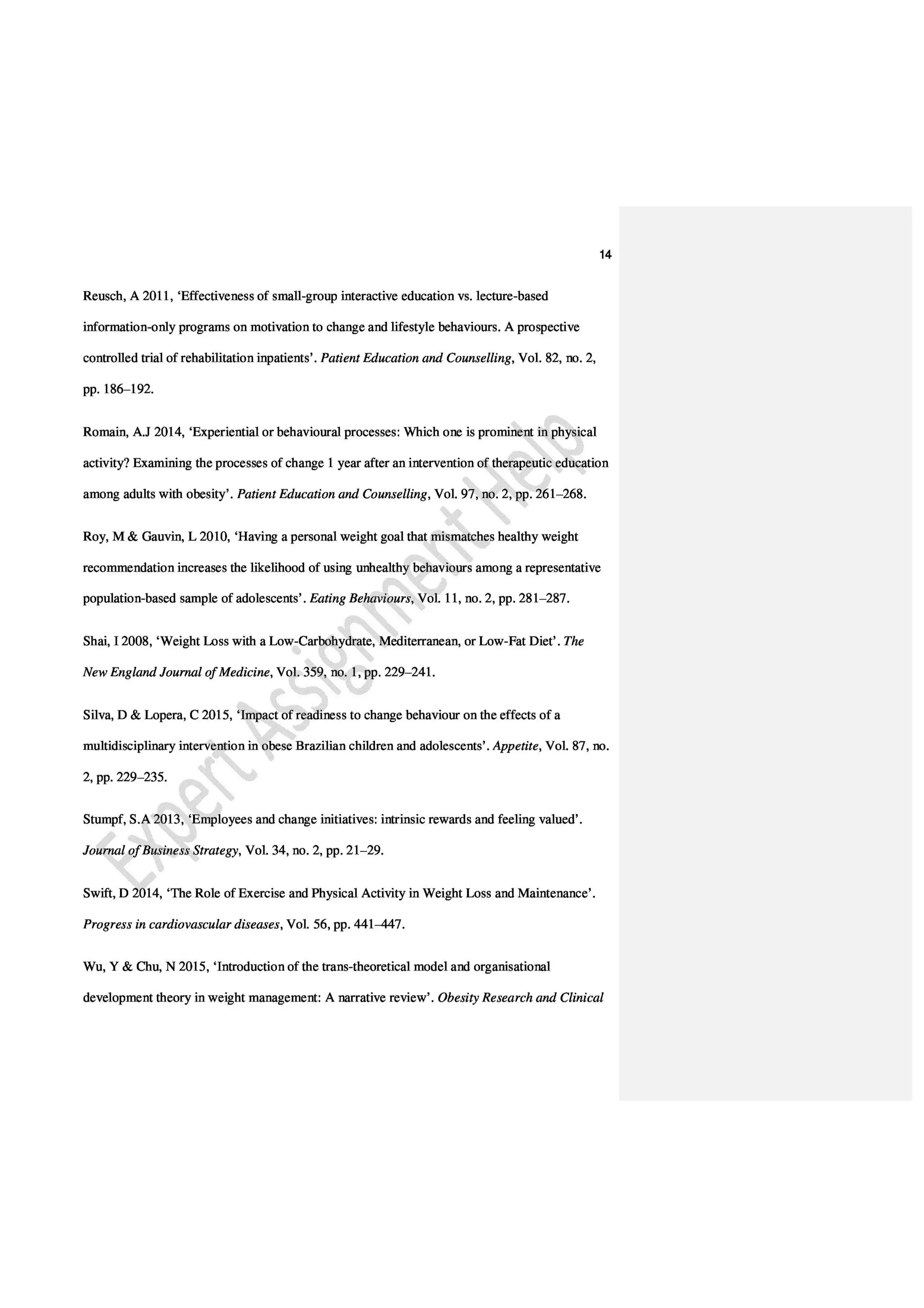 Nursing Diary Writing:Health Behaviour Change Diary Entry | PDF