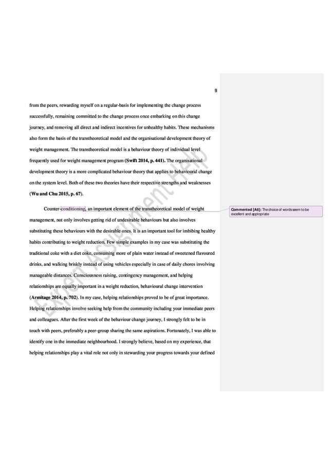 Nursing Diary Writing:Health Behaviour Change Diary Entry | PDF