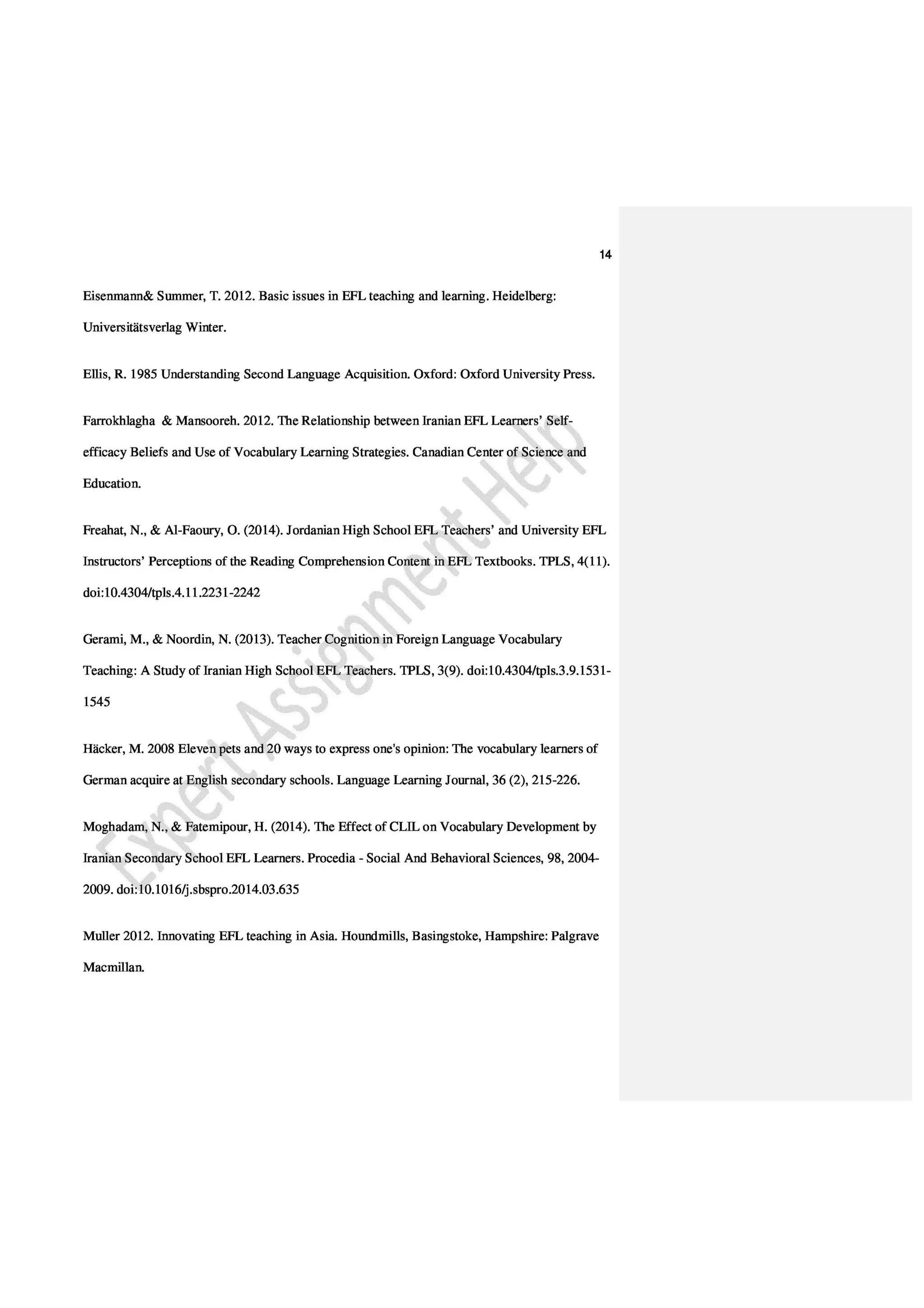 Linguistics Research Proposal – Vocabulary Learning Strategies | PDF