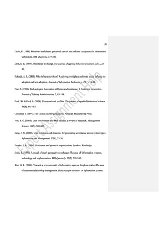 Management Issue Proposal- User Resistance in IT Enterprises | PDF